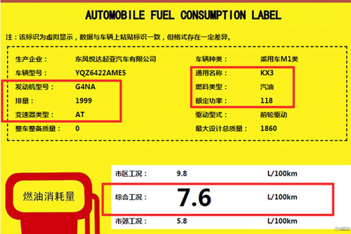 起亚KX3增搭2.0L发动机 额定功率118千瓦