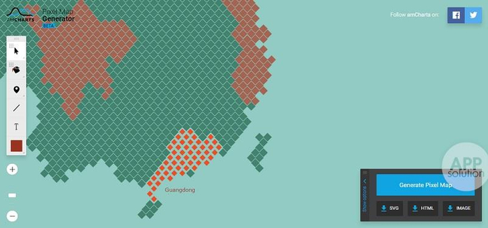 Pixel Map Generator : 做 PPT 必备！简单就能生成好看地理图表 #Web