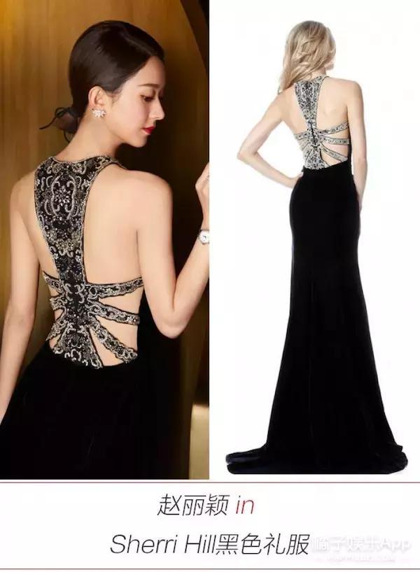 赵丽颖黑色礼服大秀美背,利落短发搭配红唇尽显女性气场!
