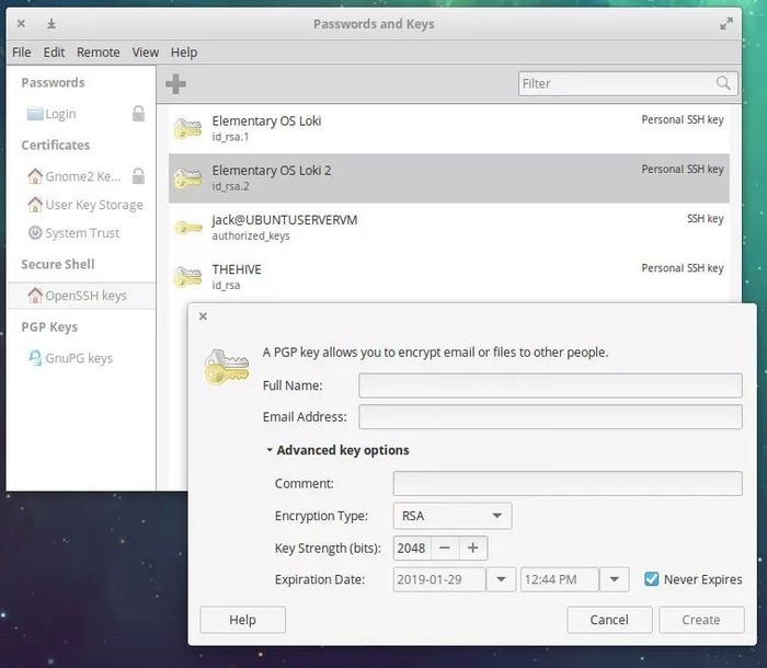 如何使用 Seahorse 管理 PGP 和 SSH 密钥 | Linux 中国