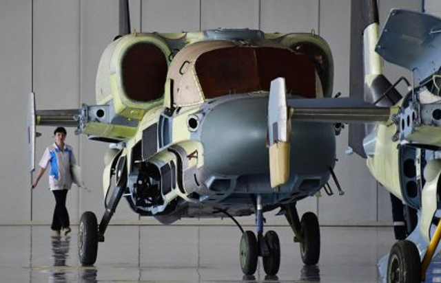 卡52K武装直升机旋翼如此折叠_新浪图片