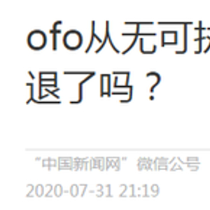 没有结局 就是ofo的结局_手机新浪网