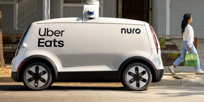 Uber与Nuro达成合作 将在加州部署无人驾驶送餐车_手机新浪网