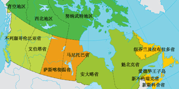 加拿大省份及行政区地图_手机新浪网