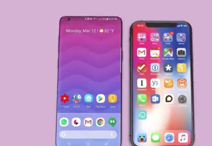 三星S10真机：骁龙855＋5G网＋12GB＋六摄＋真全面屏__财经头条
