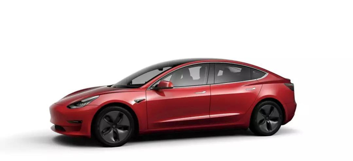 Model 3 标准续航升级版在中国市场开售， NEDC续航460km