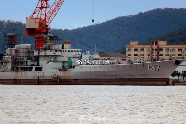 魔改新貌！中国137现代级驱逐舰升级进度曝光_新浪图片