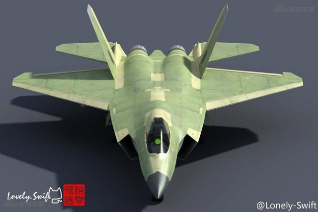 性能赶超F35C？解放军下一代舰载战斗机假想图_新浪图片