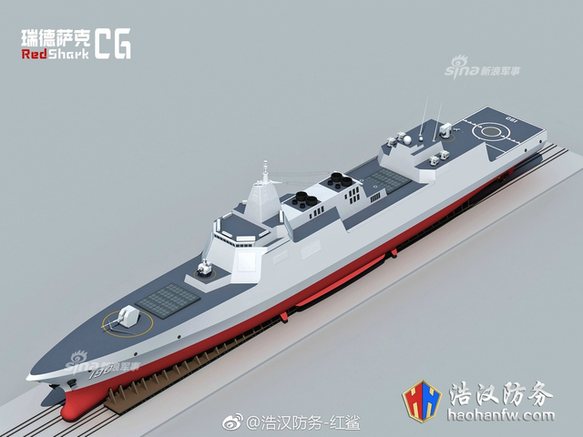 055a型驱逐舰cg图-千图网