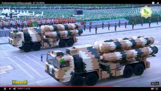 土库曼阅兵展示大量中国装备 解放军代表乐坏了(图)|中国|解放军|装备|红旗-9防空导弹|红旗-9防空导弹_手机新浪网
