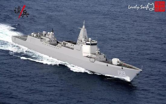 我改进型052D驱逐舰已下水 除能装直20外还有一新变化|052D|改进型|驱逐舰|直20|驱逐舰_手机新浪网