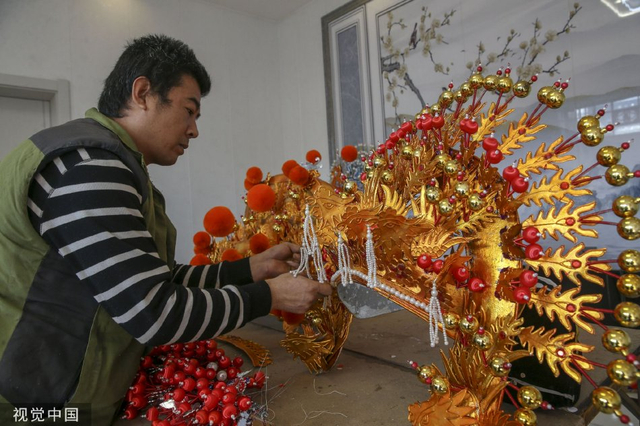 山西运城：非遗大官帽光彩夺目 传统手工艺历久弥新_新浪图片