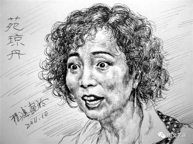 名人钢笔素描，西游记都上了，还有老毕 丫蛋....