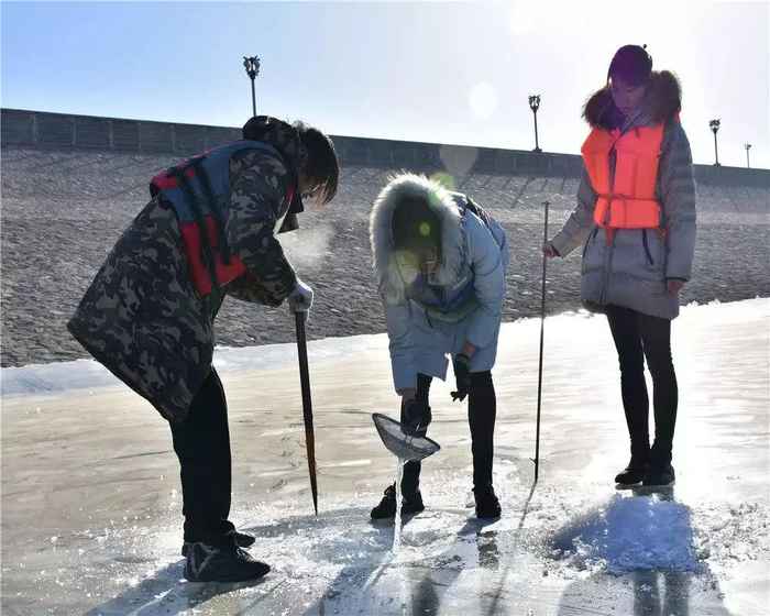 凿冰观测，卧冰拍摄，看密云水库最美的“逆行”