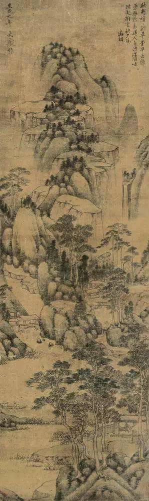 黄公望绘画作品欣赏|立轴|黄公望|浅绛_新浪新闻