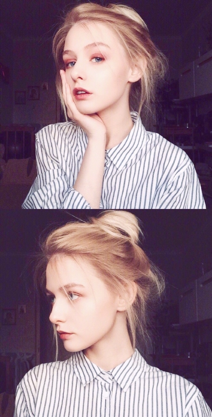 俄罗斯小姐姐Alina Kalenich 19岁 舒服的颜|小姐姐|俄罗斯_新浪新闻