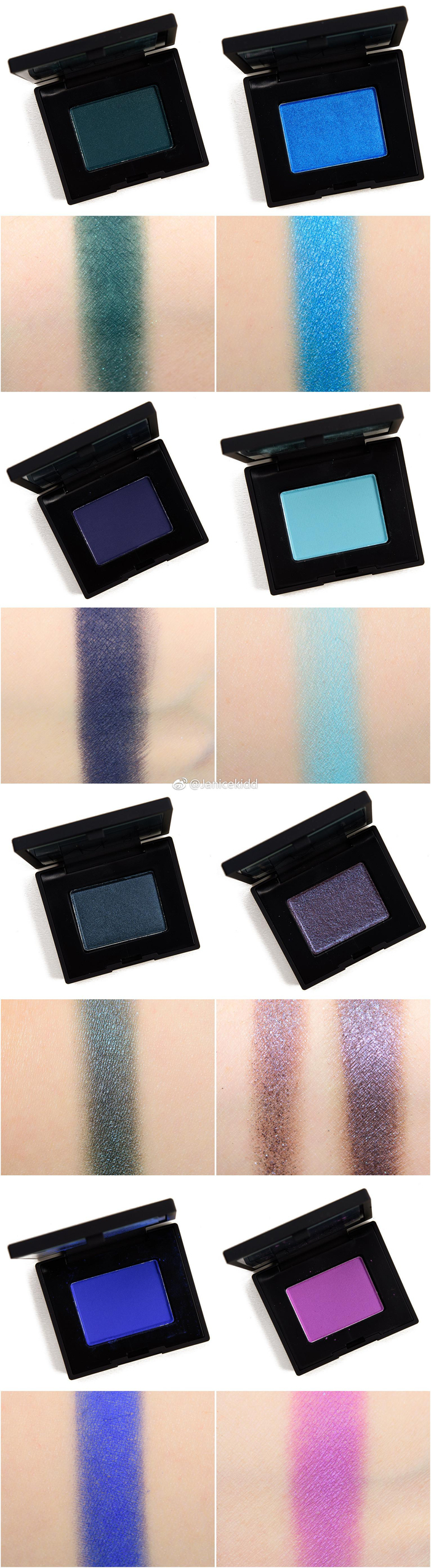 NARS 2018年全新单色眼影，更新了颜色和包装