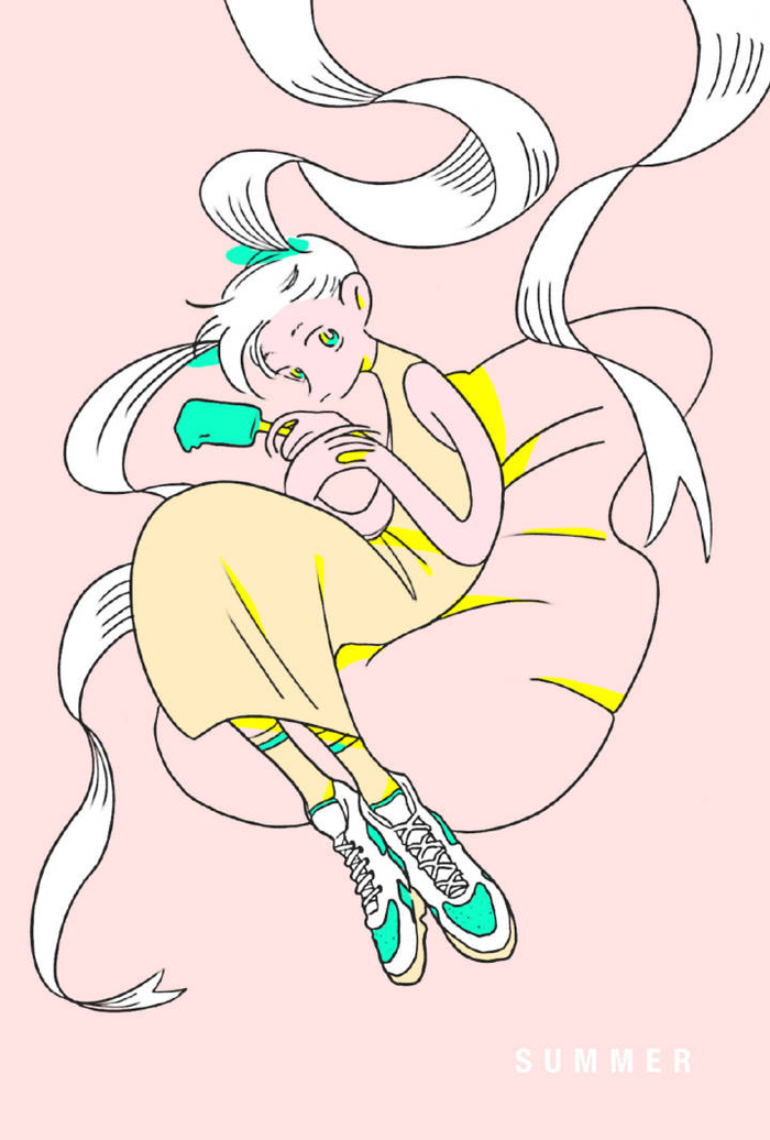 Blue pop. It's summerFresh wallpaper by Shibahudayo