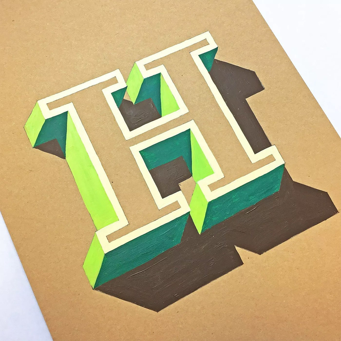 3D手写字体 / 3D Hand-Lettering by James Lewis