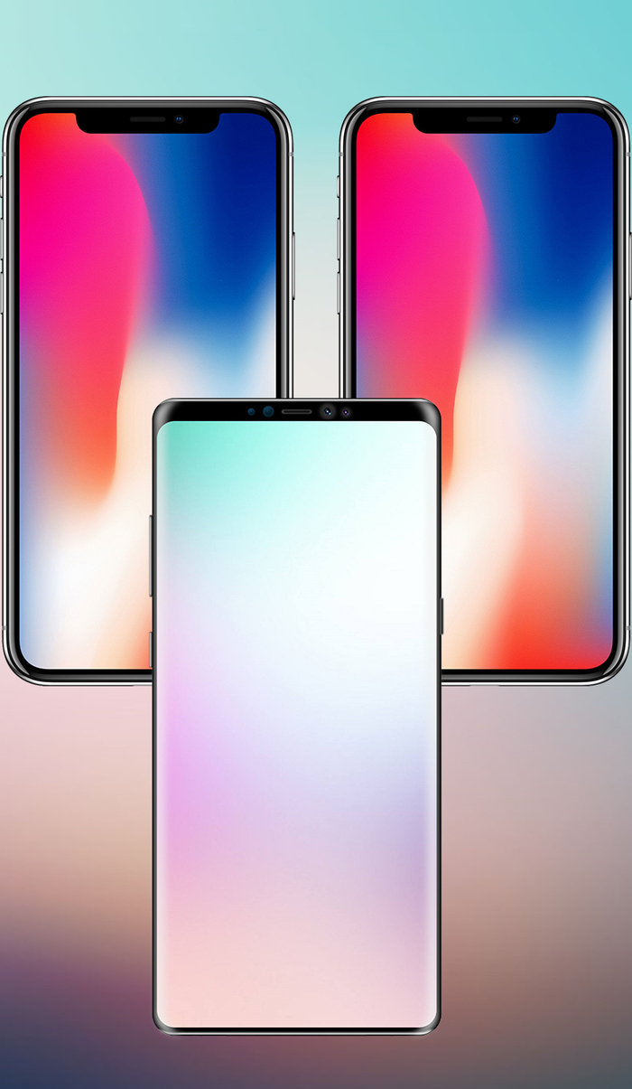 齐刘海，概念版三星note10，对比iPhone X