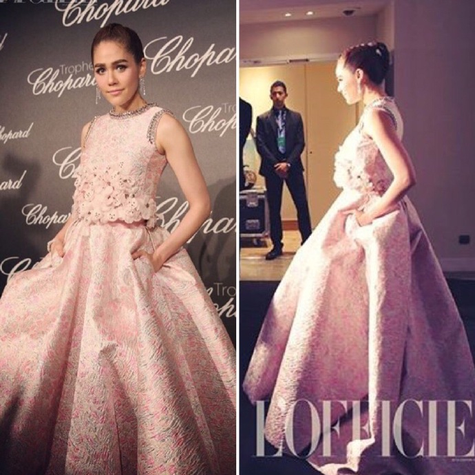 秀美的五官，泰星Chompoo悄然各位看官老小四口齐登忽视好