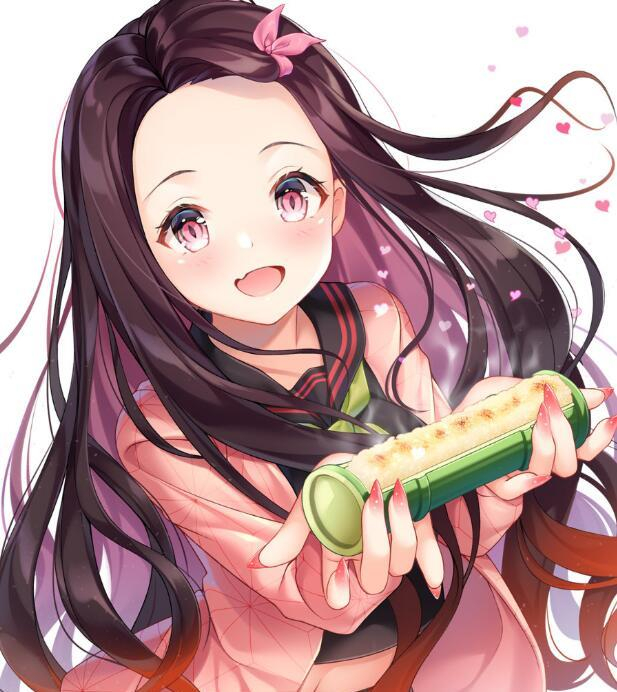 鬼灭之刃：水中的祢豆子，光是侧脸和背影，就美得让人窒息|豆子|竹筒|背影_新浪新闻