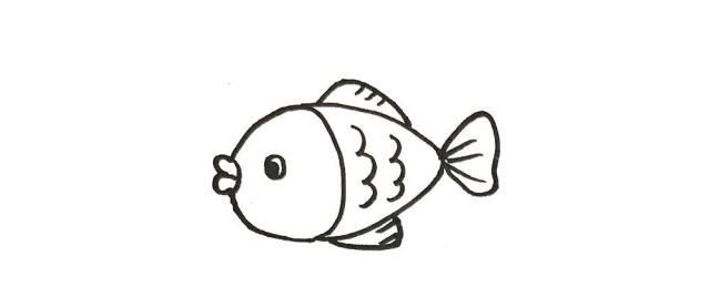 亲子简笔画鱼素材｜学画18种不同卡通画鱼，简单实用
