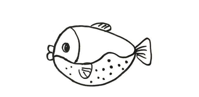 亲子简笔画鱼素材｜学画18种不同卡通画鱼，简单实用