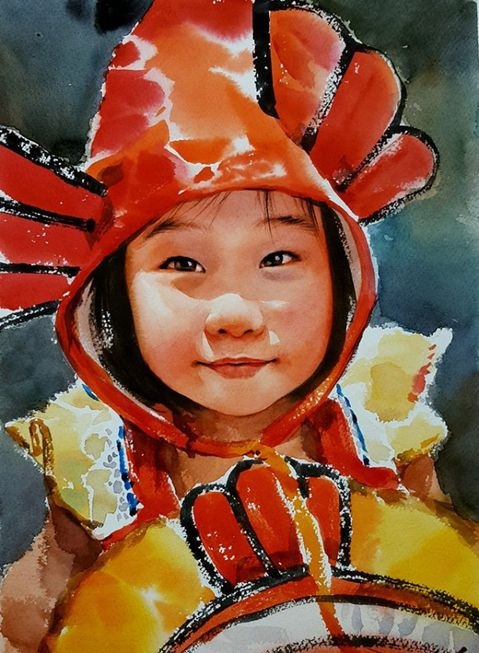 韩国画家JUNG HUN-SUNG精美水彩作品欣赏