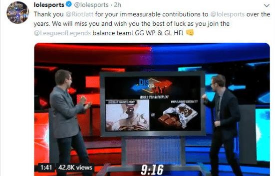 LOL官方解说Jatt宣布加入游戏平衡团队，网友：别再削刀妹了！