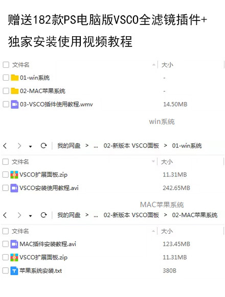 PS-VSCO全滤镜调色插件
