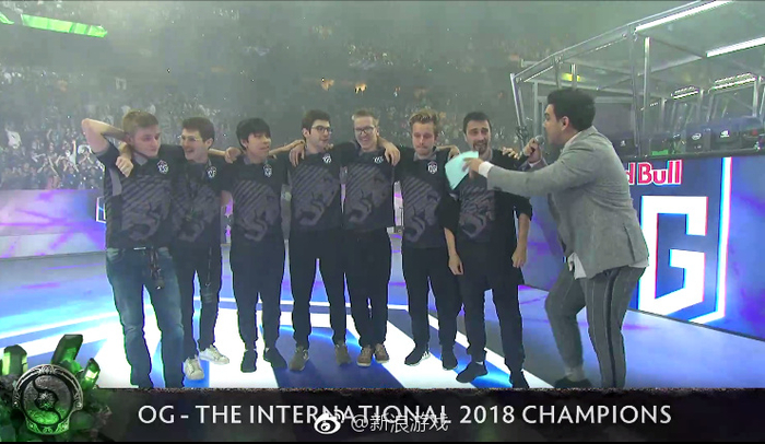 TI8国际邀请赛决赛 LGD vs OG 经过艰难的BO5，最终LGD以2