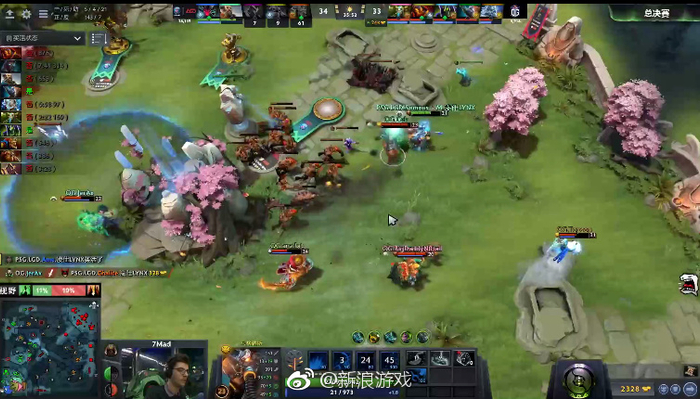 TI8国际邀请赛决赛 LGD vs OG 经过艰难的BO5，最终LGD以2