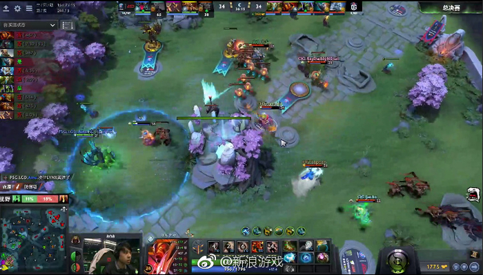 TI8国际邀请赛决赛 LGD vs OG 经过艰难的BO5，最终LGD以2