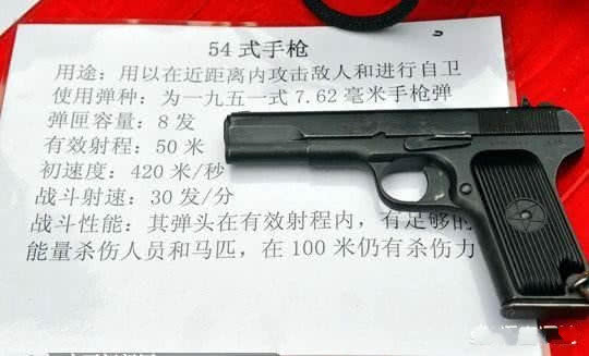 这支苏联最有名气的手枪，54式就是仿造它，“一代名枪”名不虚传