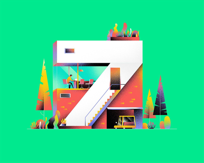 12346789“数字架构”是Muhammed Sajid对36day字体的独特贡献|字体|插图|贡献_新浪新闻