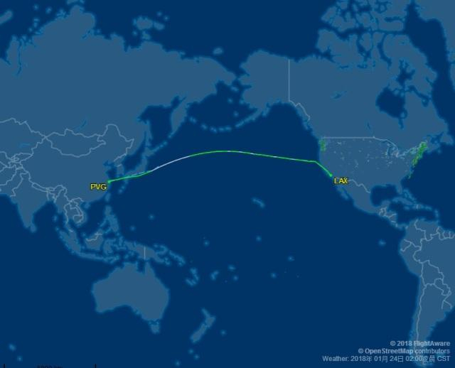 中国到美国的直飞航班飞机究竟是怎么飞的？|航线|飞行|纽约|西风带|航班_新浪新闻