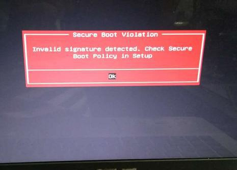 华硕笔记本，重装win7系统出现Secure Boot Violation无法启动__财经头条