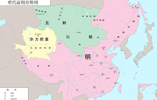 中国古代各朝形势图（元明清）