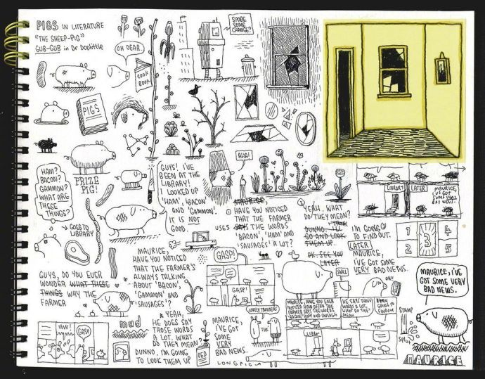 卡通画家 Tom Gauld's sketchbook