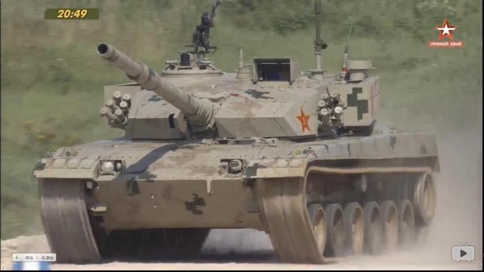 在以往的比赛中T-72经常发生履带断裂，而96b却不然还进入了决赛