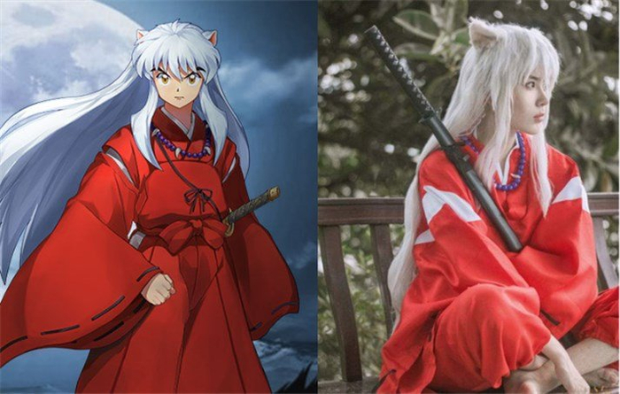 犬夜叉：真人cos，桔梗“神还原”，杀生丸穿西装秒杀全场！