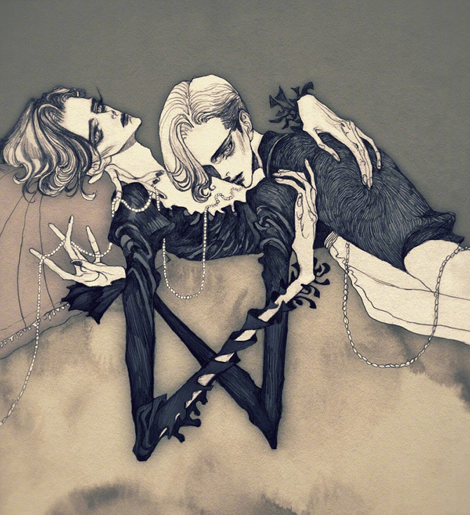 黑暗艺术灵感插图 / 韩国 Jinnn