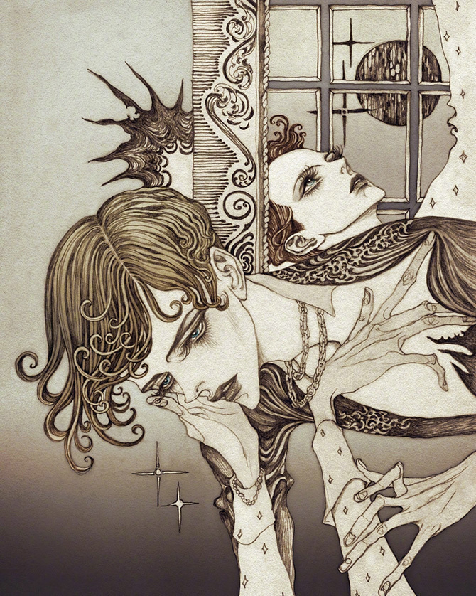 黑暗艺术灵感插图 / 韩国 Jinnn