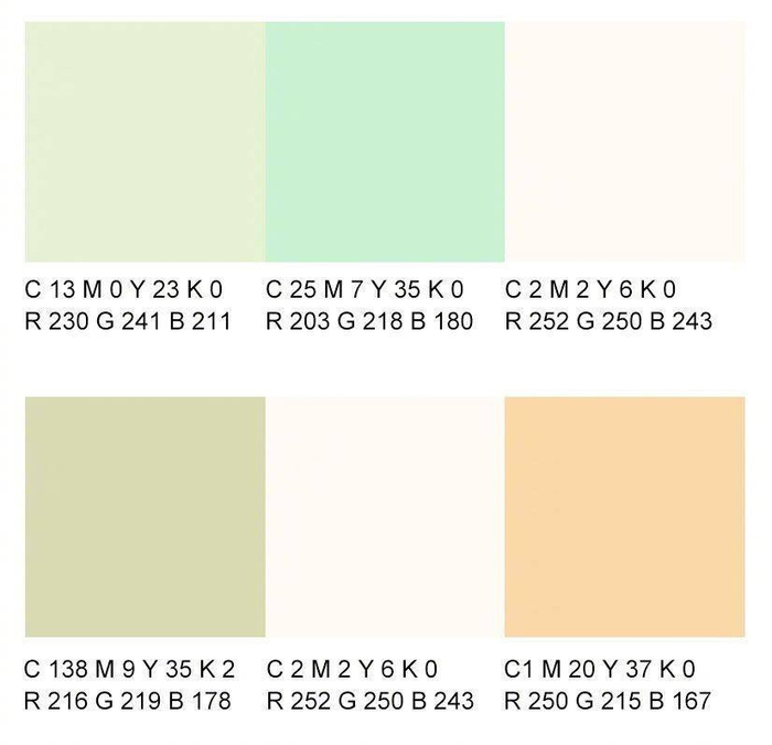 设计配色方案，附有RGB/CMYK色值，收藏！