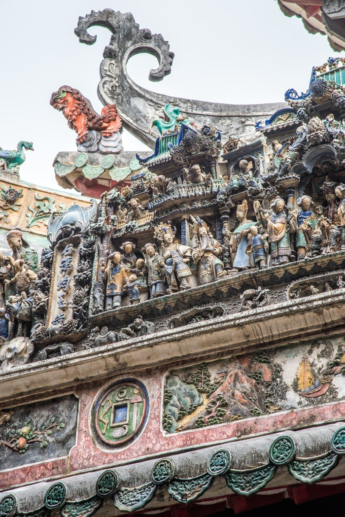 佛山祖庙，热闹的屋脊和各种人物|佛山祖庙|屋脊|砖雕_新浪新闻