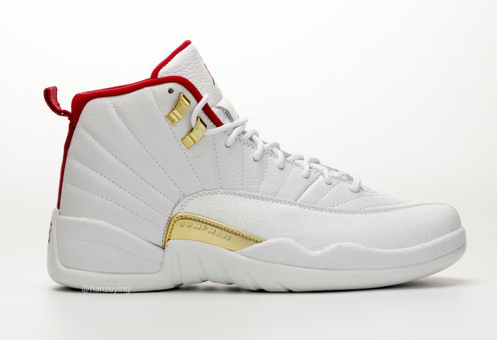 Air Jordan 12 Retro “FIBA” 全新实拍预览这款 AJ12 鞋腰处低调附