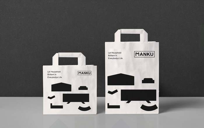 MANKU 满屋研选家居品牌形象logo设计和vi设计