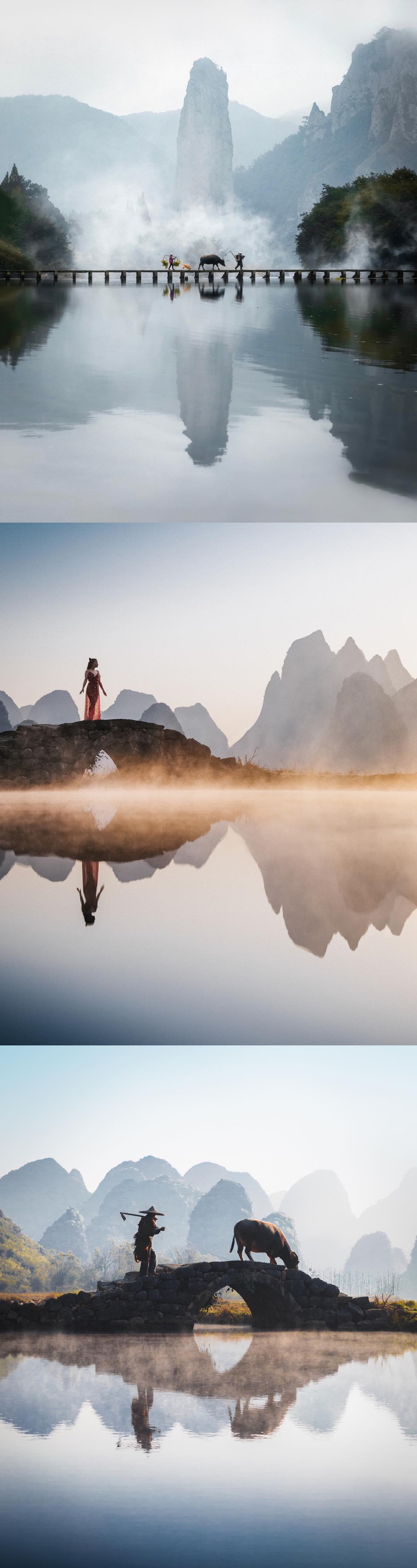 90后英国摄影师Jordan Hammond拍下的中国风景照。在他的镜头中