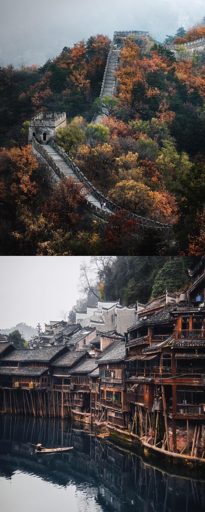 90后英国摄影师Jordan Hammond拍下的中国风景照。在他的镜头中